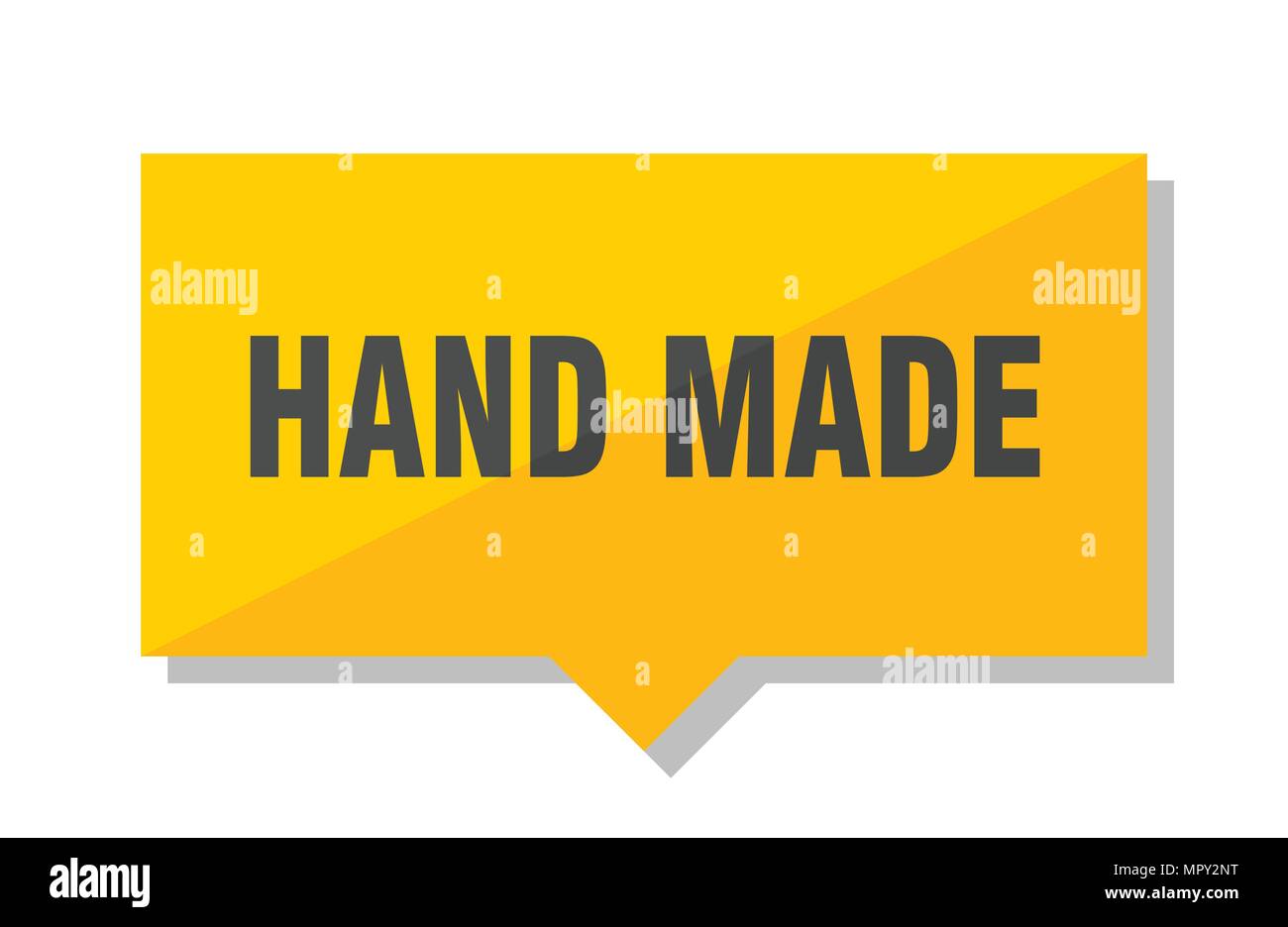 hand made yellow square price tag Stock Vector Image & Art - Alamy