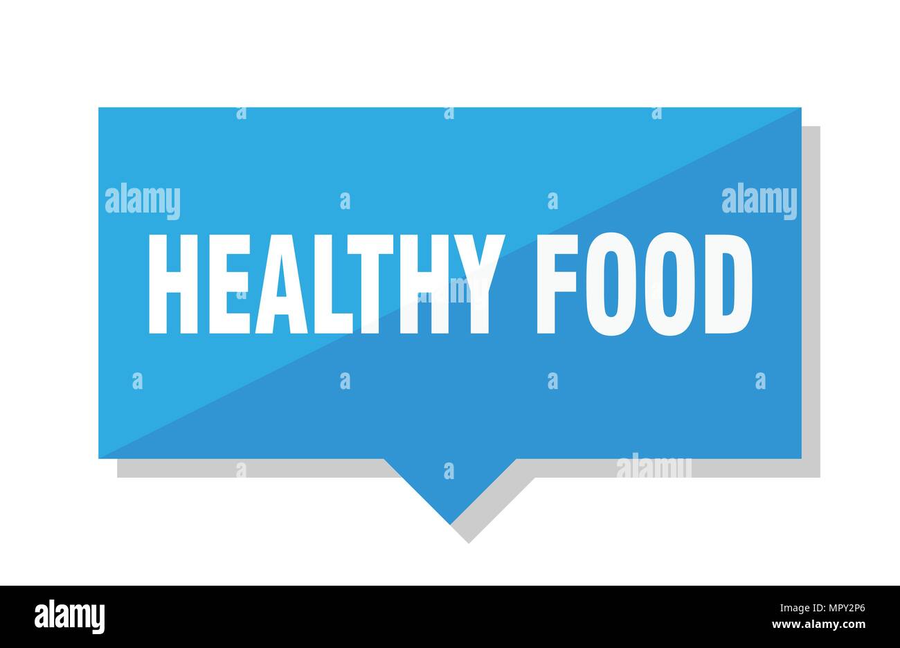 healthy food blue square price tag Stock Vector Image & Art - Alamy