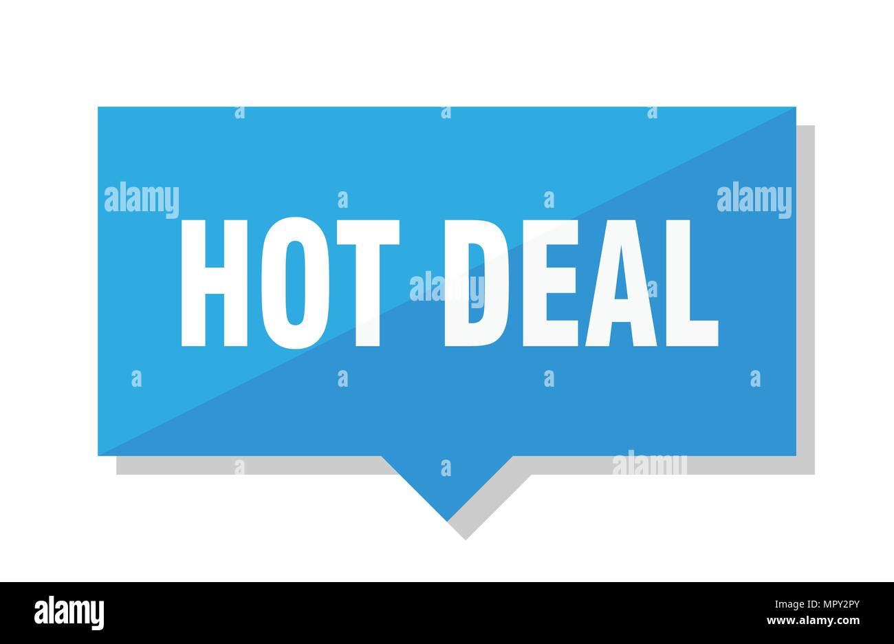 hot deal blue square price tag Stock Vector Image & Art - Alamy