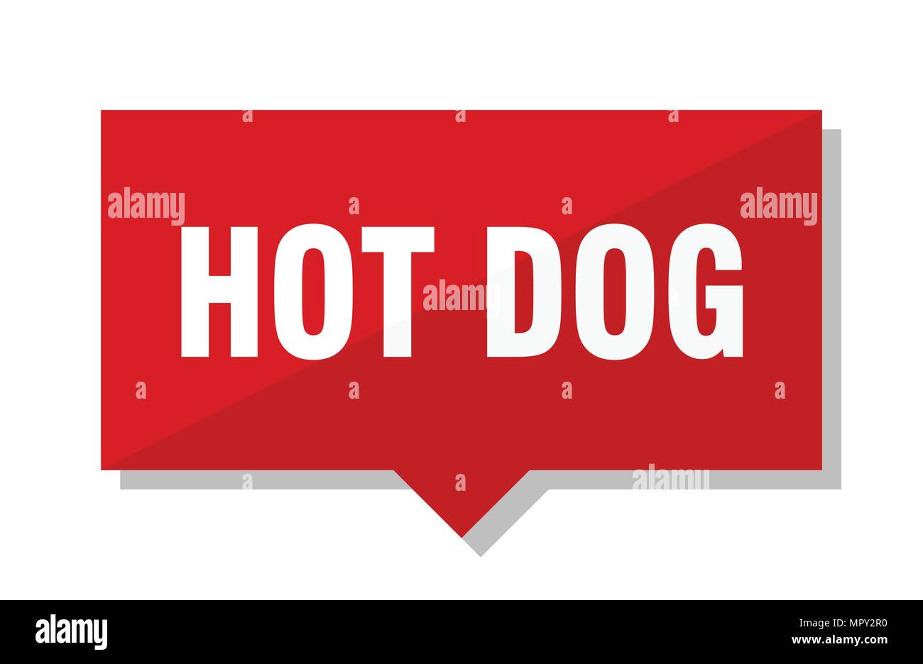 hot dog red square price tag Stock Vector Image & Art - Alamy