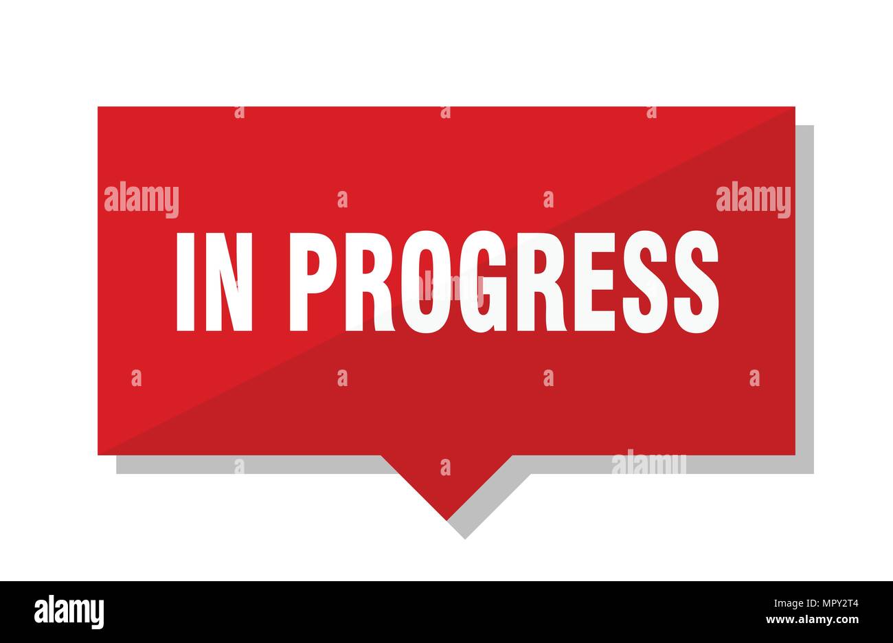 in progress red square price tag Stock Vector Image & Art - Alamy