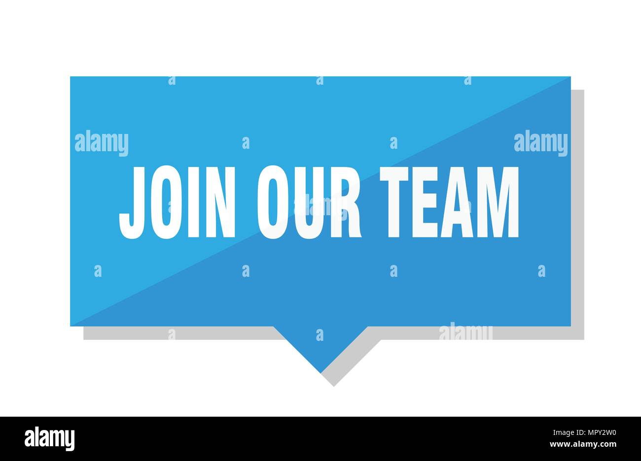 join our team blue square price tag Stock Vector Image & Art - Alamy