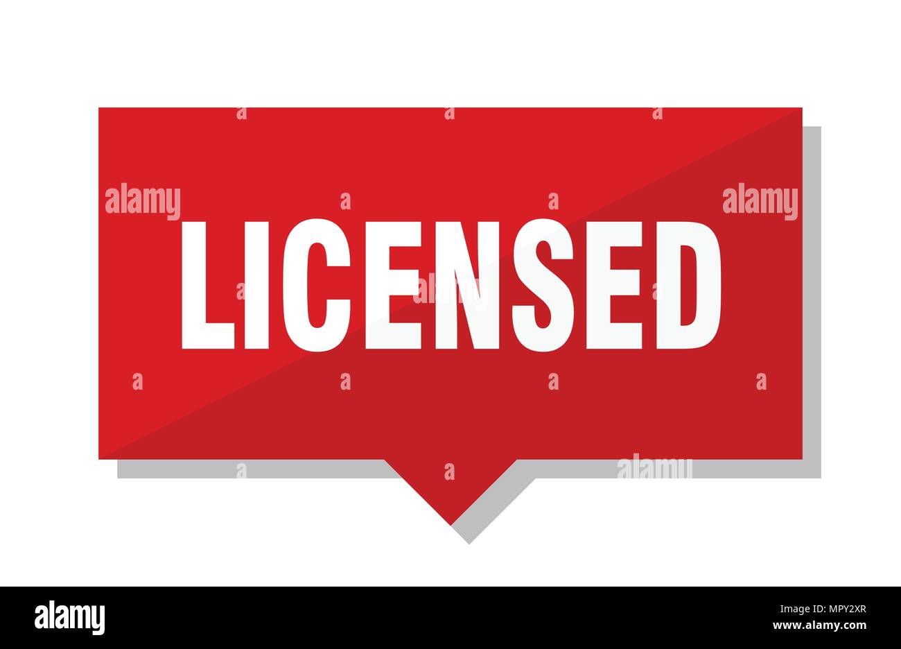 licensed red square price tag Stock Vector Image & Art - Alamy