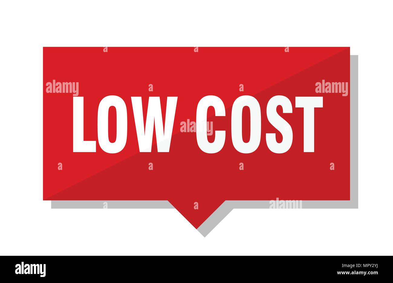 low cost red square price tag Stock Vector Image & Art - Alamy