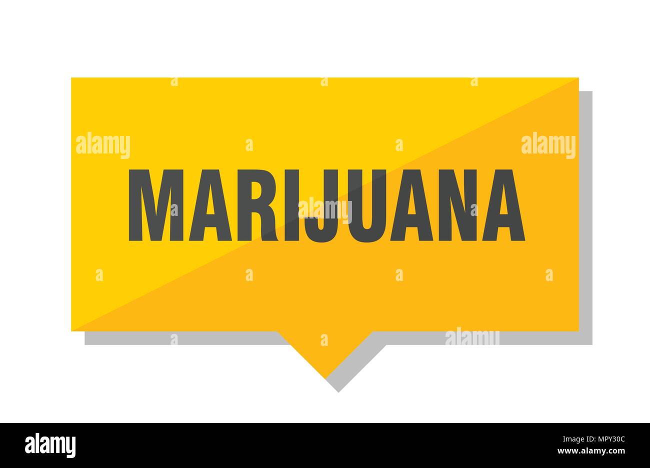 marijuana yellow square price tag Stock Vector Image & Art - Alamy