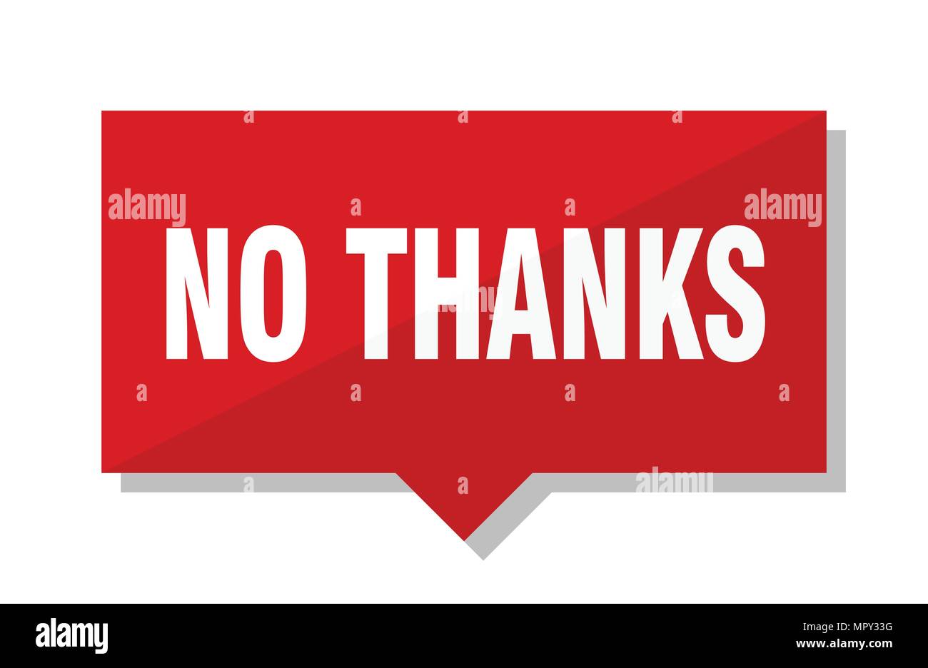 no thanks red square price tag Stock Vector Image & Art - Alamy