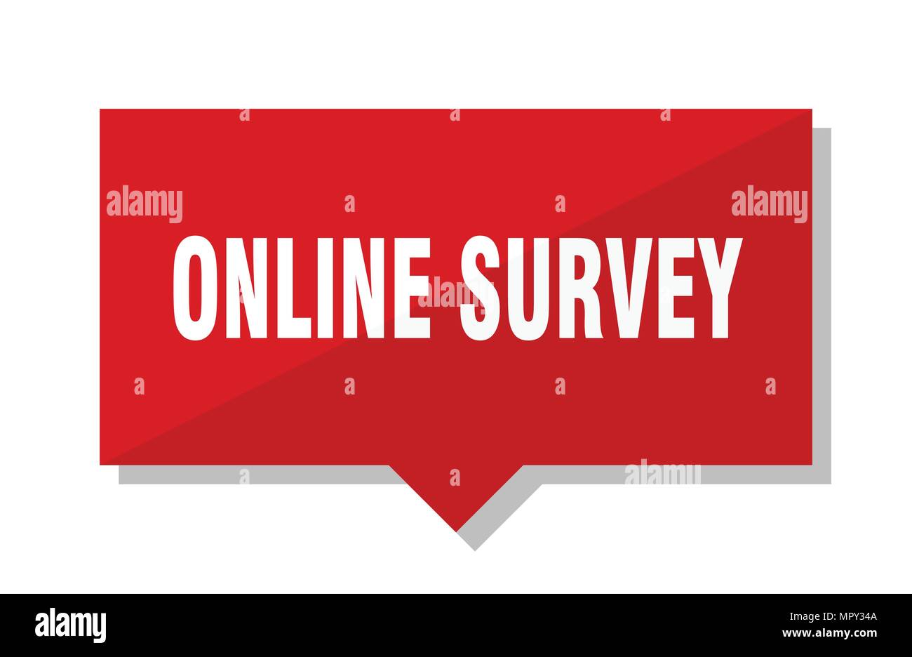 online survey red square price tag Stock Vector Image & Art - Alamy