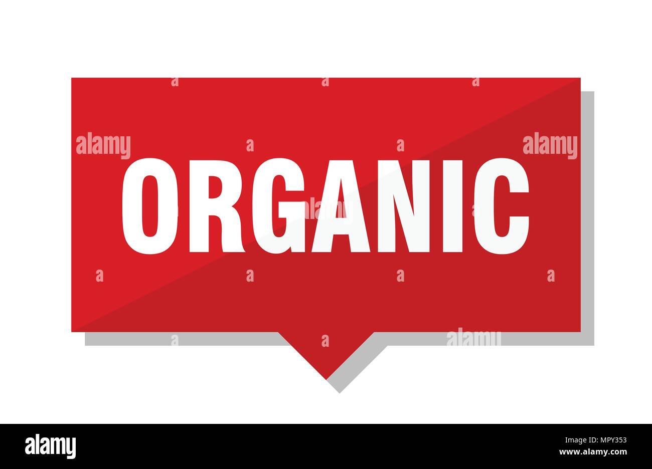 organic red square price tag Stock Vector Image & Art - Alamy