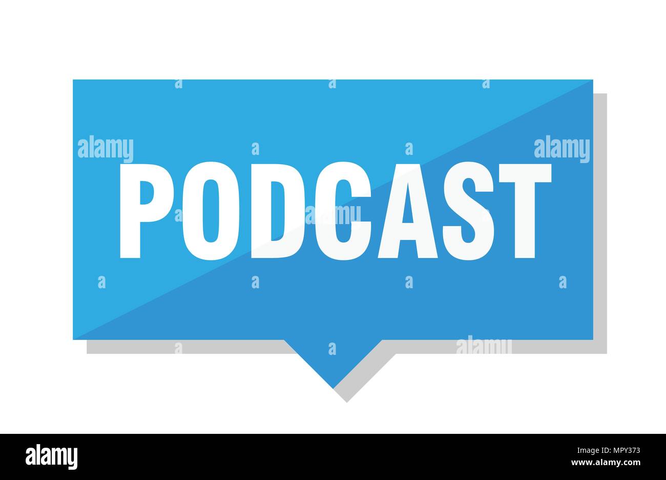 podcast blue square price tag Stock Vector Image & Art - Alamy