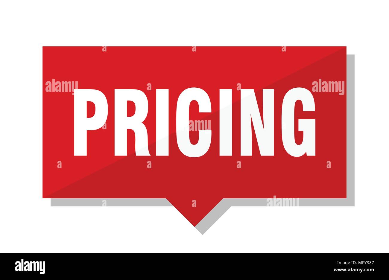 pricing red square price tag Stock Vector Image & Art - Alamy