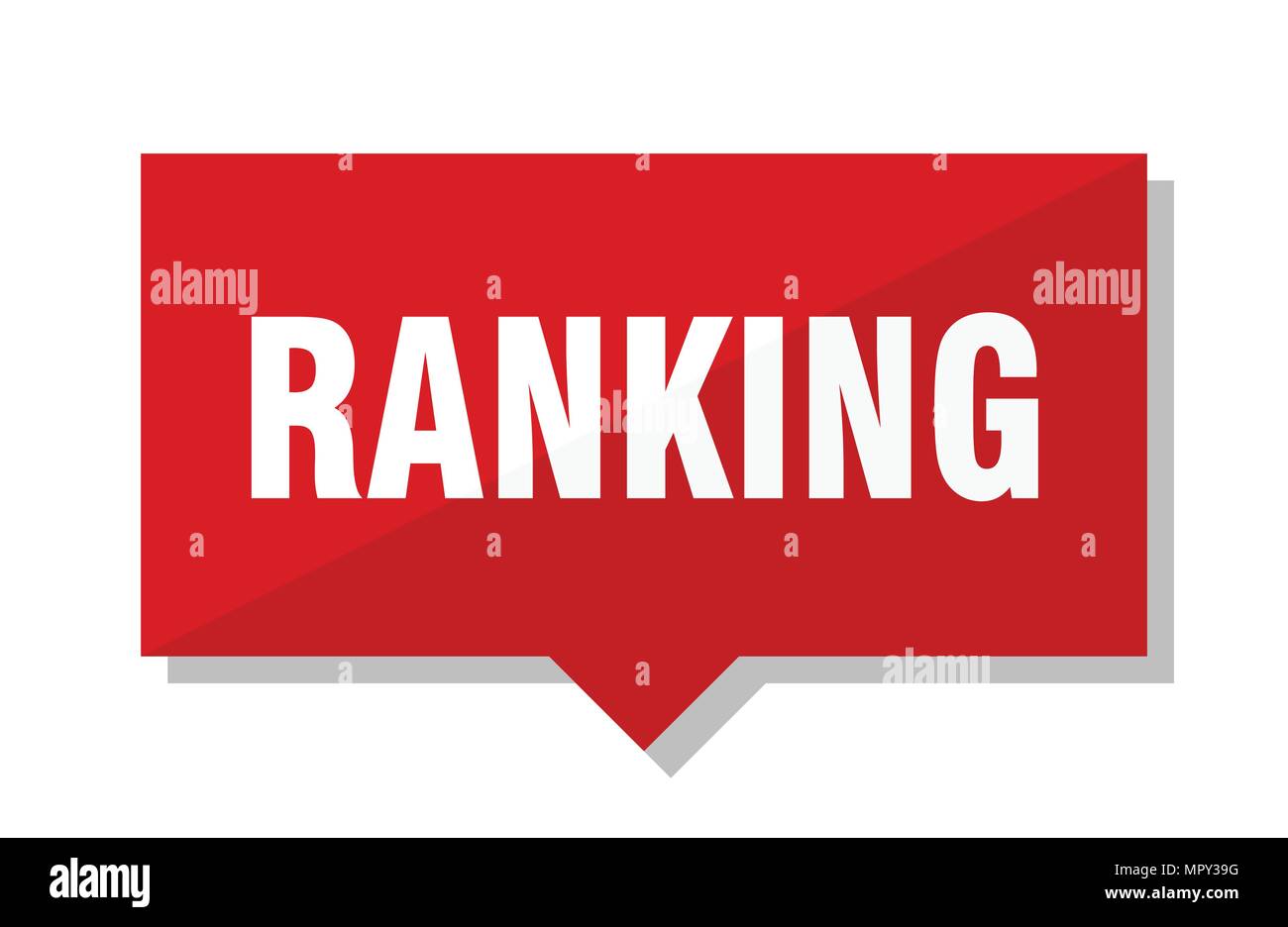 ranking red square price tag Stock Vector Image & Art - Alamy