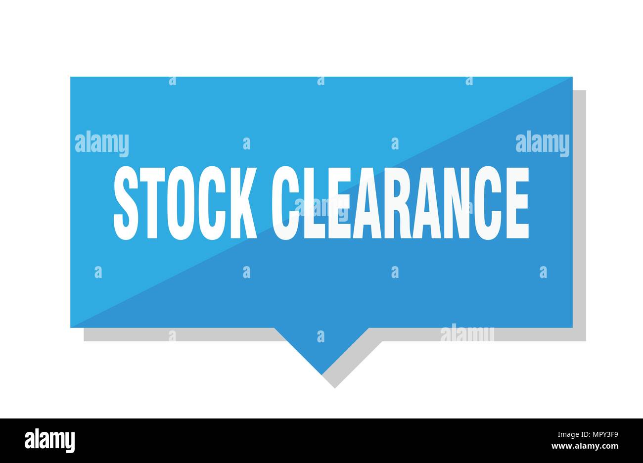 stock clearance blue square price tag Stock Vector Image & Art - Alamy