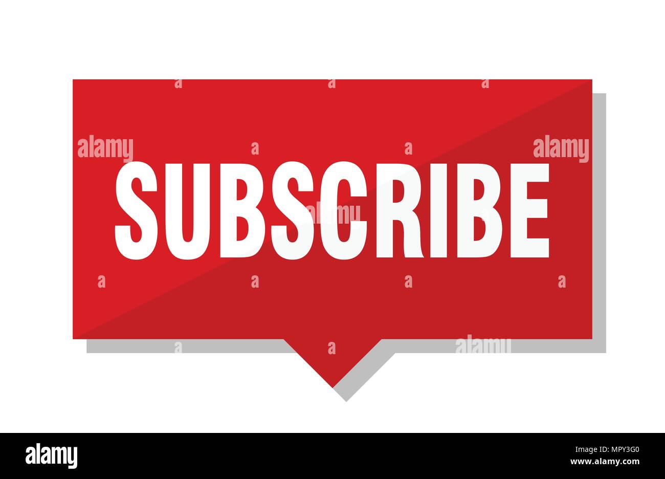 subscribe red square price tag Stock Vector Image & Art - Alamy
