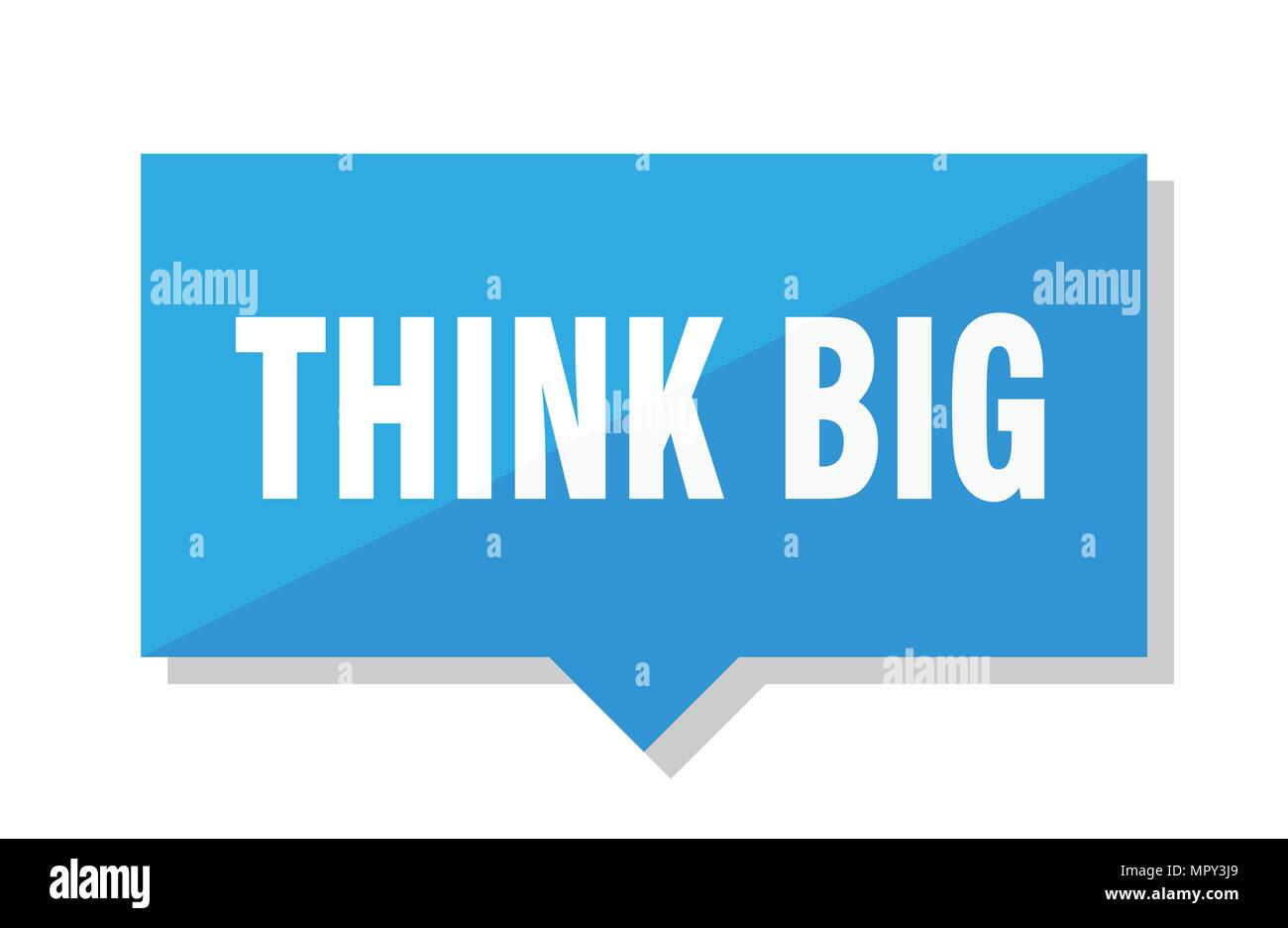 think big blue square price tag Stock Vector Image & Art - Alamy