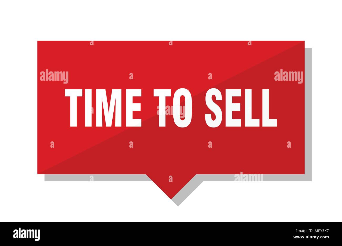 time to sell red square price tag Stock Vector Image & Art - Alamy