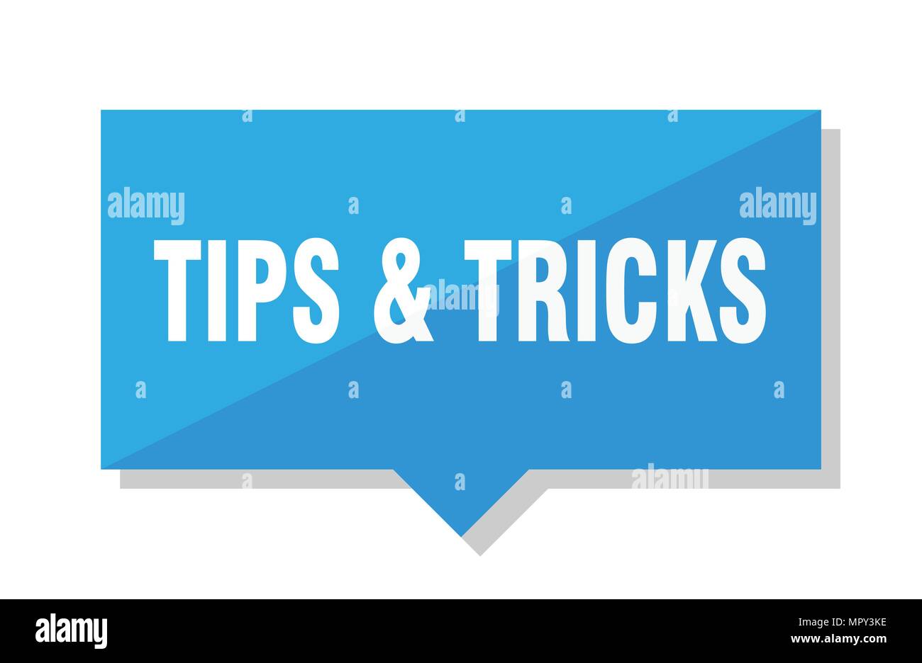 tips & tricks blue square price tag Stock Vector Image & Art - Alamy