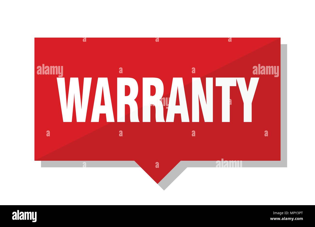 warranty red square price tag Stock Vector Image & Art - Alamy