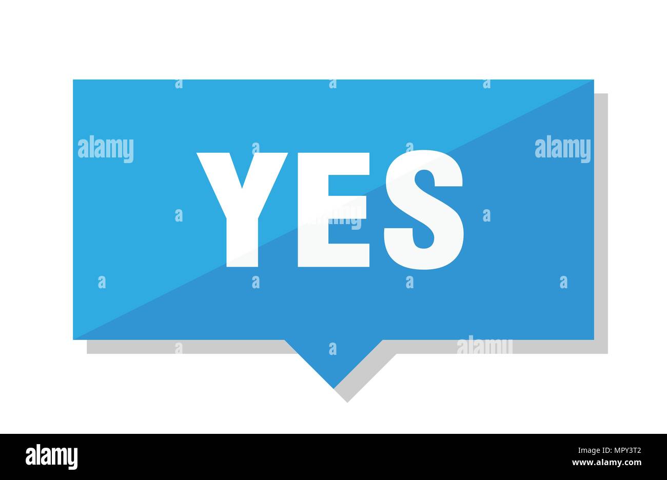 yes blue square price tag Stock Vector Image & Art - Alamy
