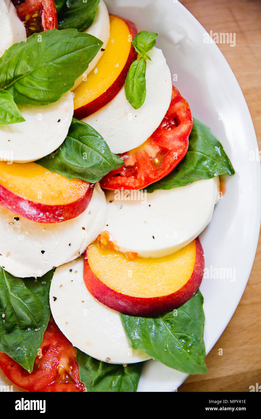 Caprese salad plate on hi-res stock photography and images - Alamy