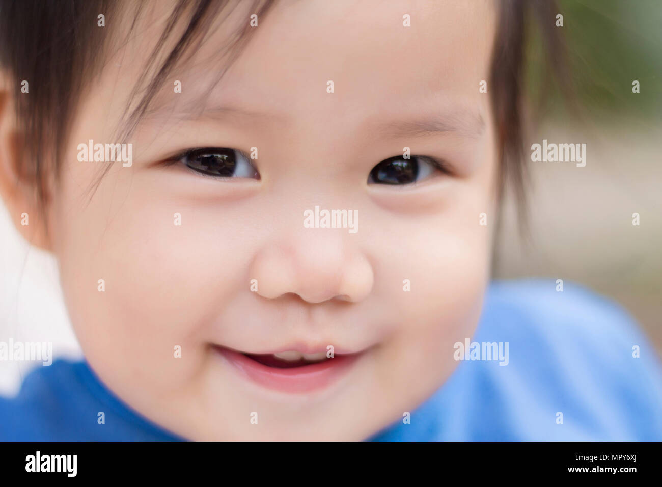 Baby face smiling hi-res stock photography and images - Alamy