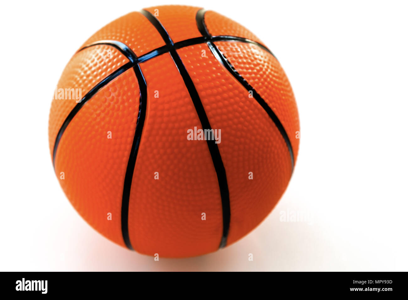 Basketball on white background as a sports and fitness activity Stock ...