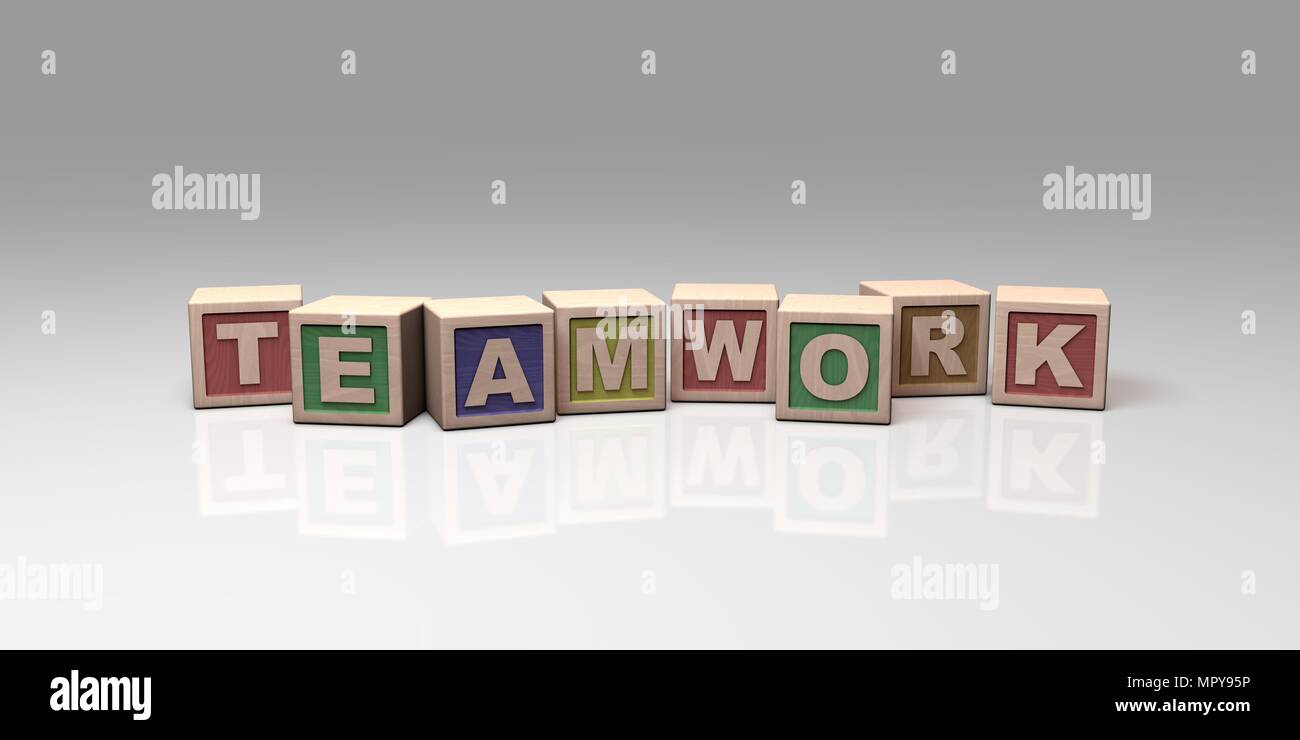 TEAMWORK written with wooden blocks Stock Photo - Alamy
