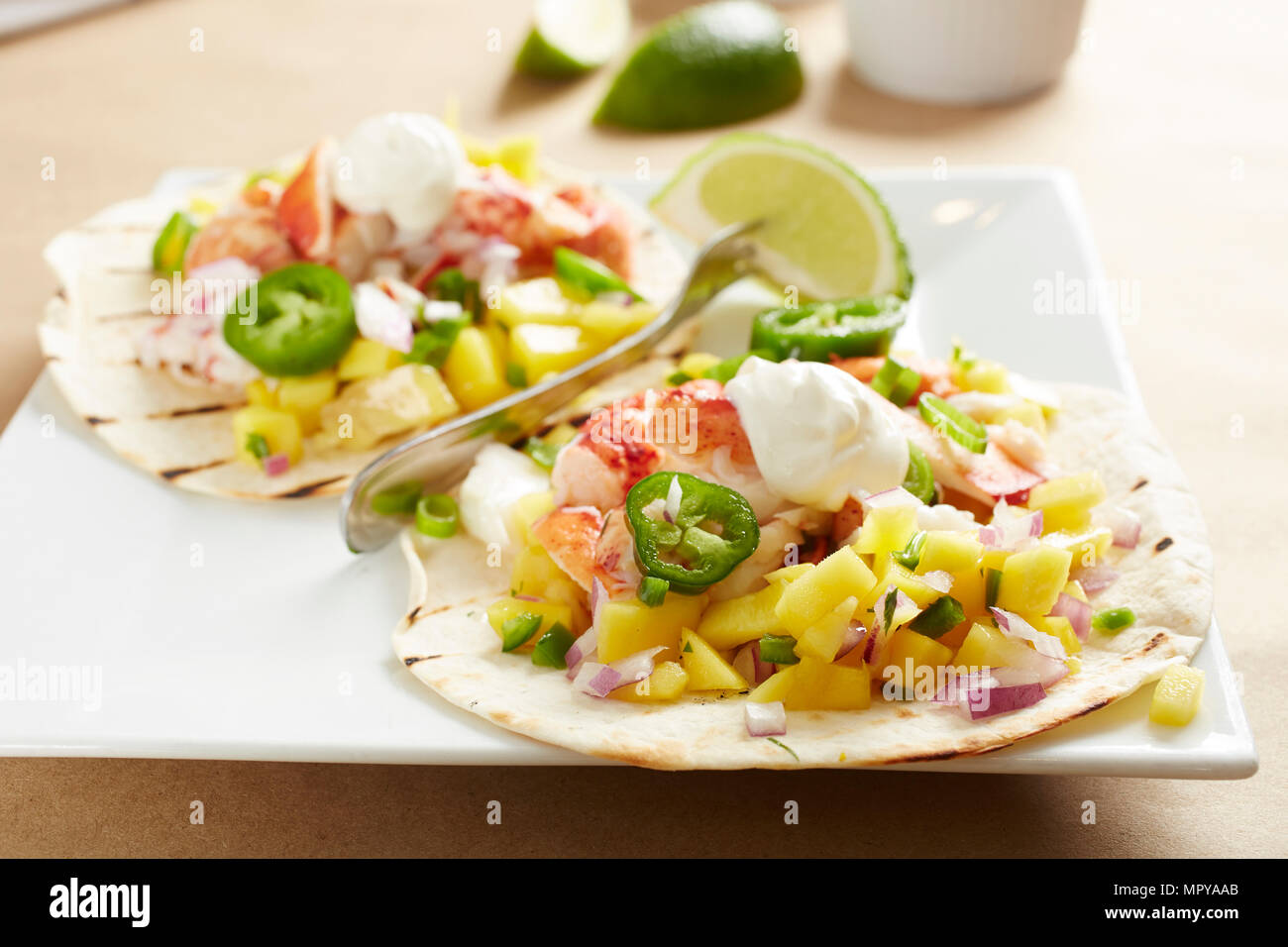 Tortillas table hi-res stock photography and images - Alamy