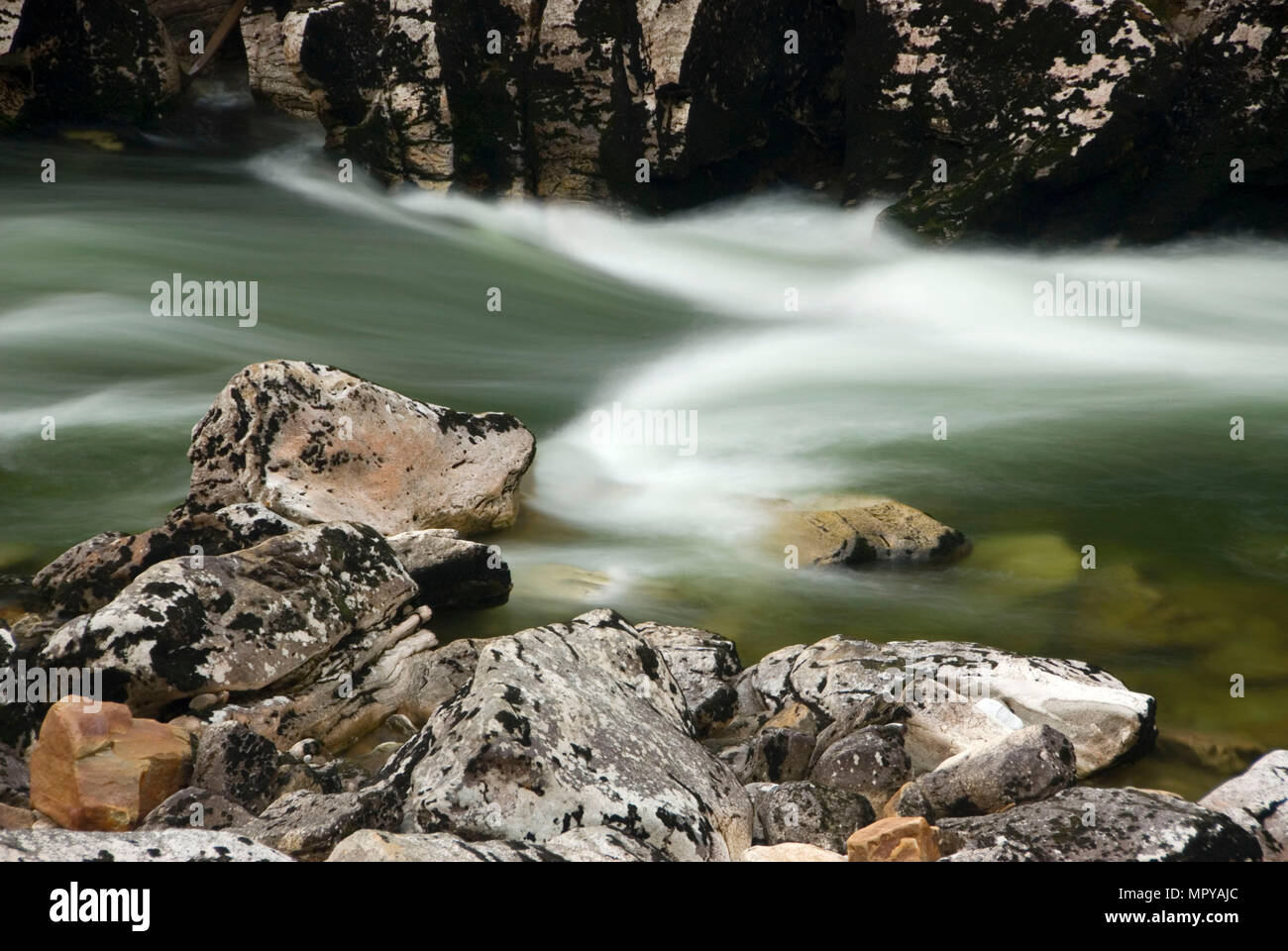 Cascade at Selway Falls, Selway Wild and Scenic River, Nez Perce ...