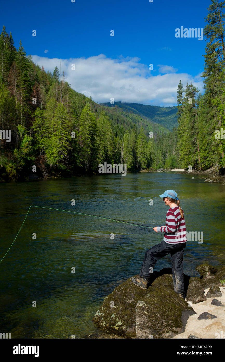 Flyfishing along Selway River Trail, Selway Wild and Scenic River ...