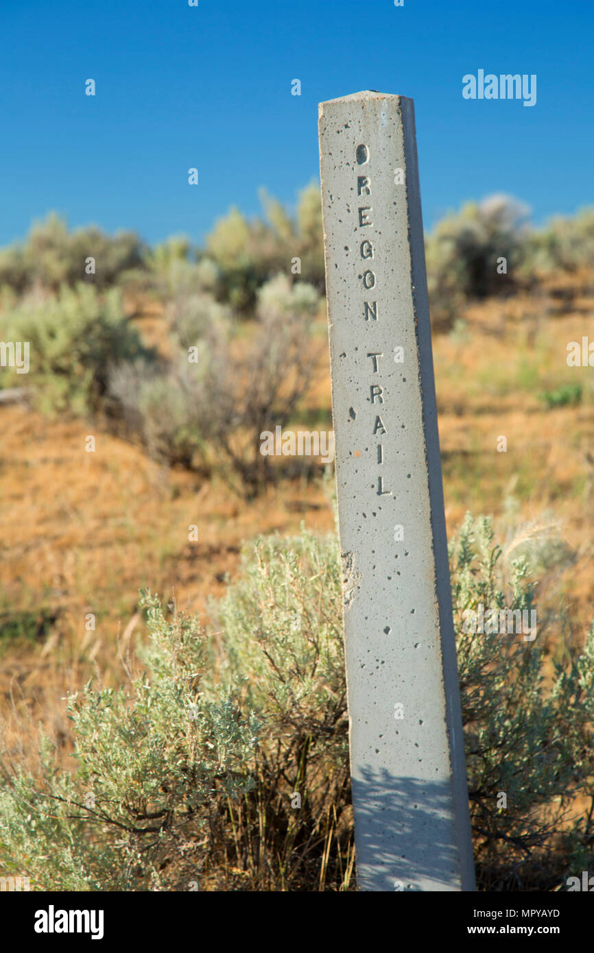 Oregon Trail marker, Main Oregon Trail National Backcountry Byway ...