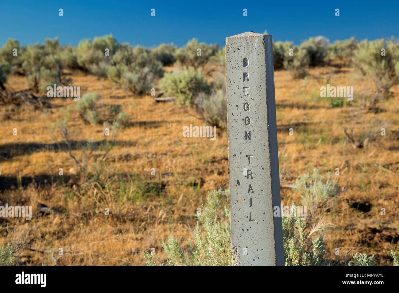 Oregon Trail marker, Main Oregon Trail National Backcountry Byway ...