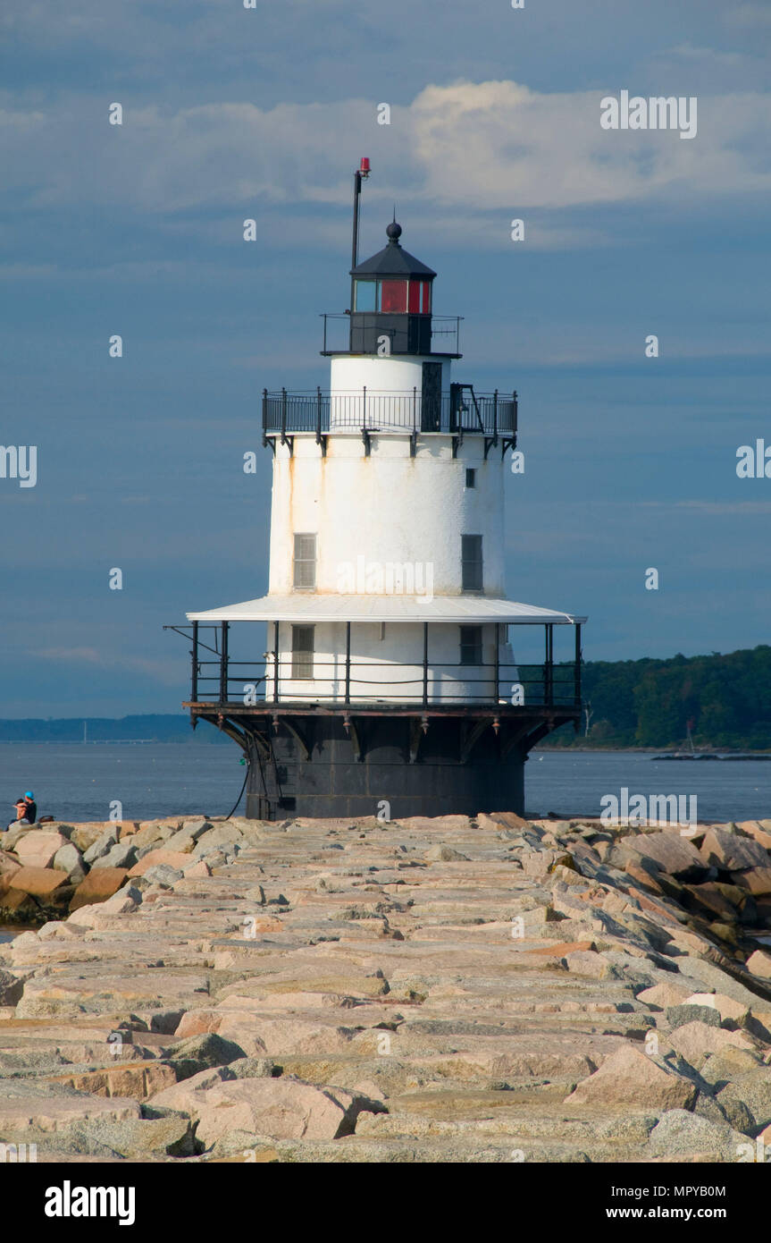 Spring Point Ledge Lighthouse, South Portland, Maine Stock Photo - Alamy