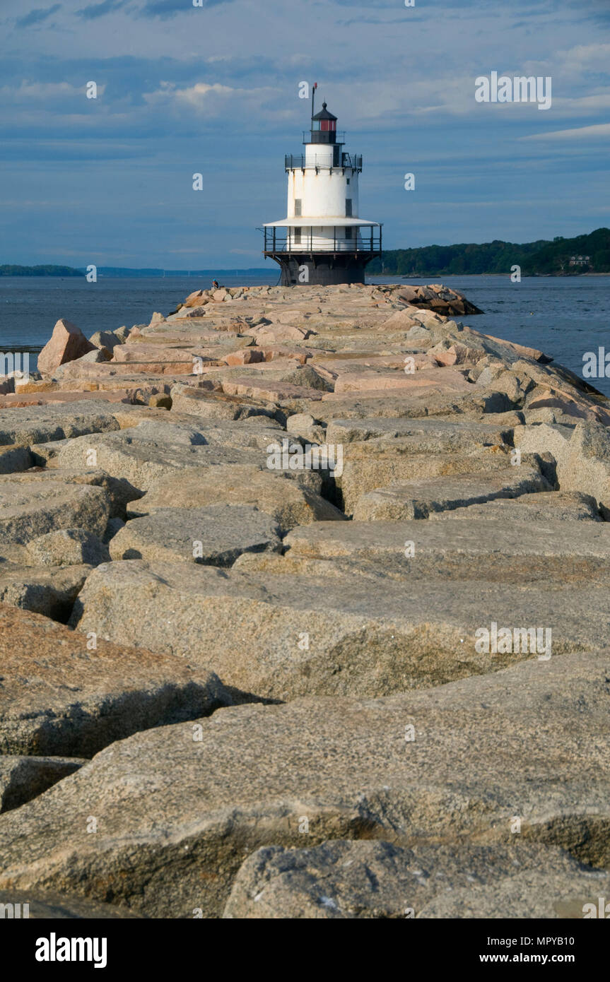 Spring Point Ledge Lighthouse, South Portland, Maine Stock Photo - Alamy