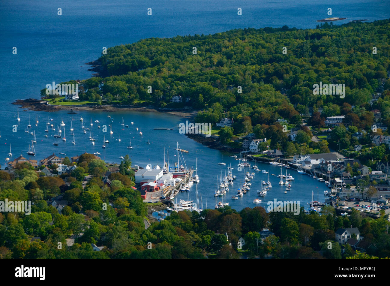 Camden harbor park hi-res stock photography and images - Alamy