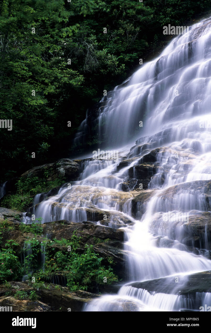 Glen Falls, Nantahala National Forest, North Carolina Stock Photo - Alamy