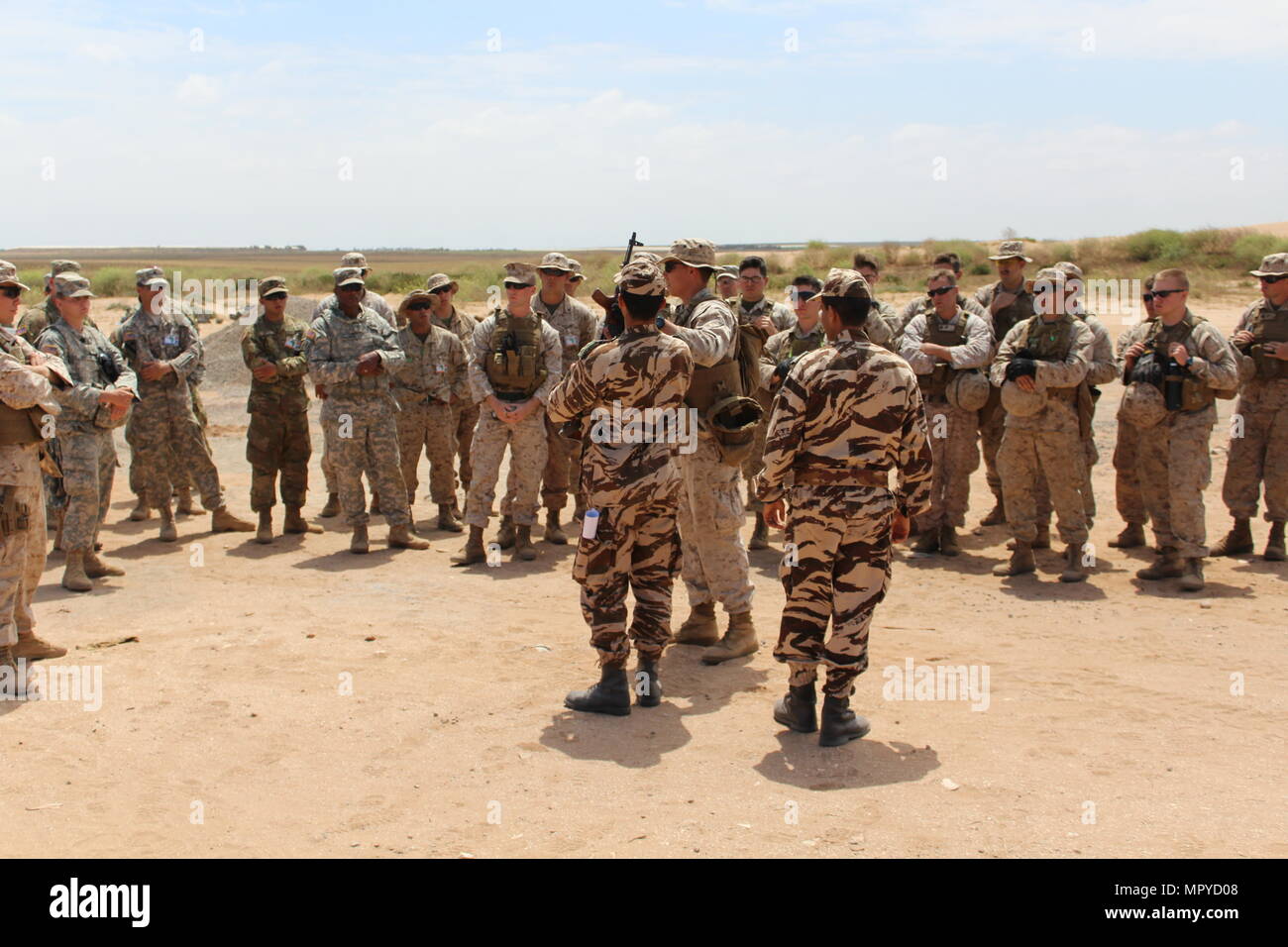 TIFNIT, Morocco - U.S. Marines instruct their counterparts from the ...