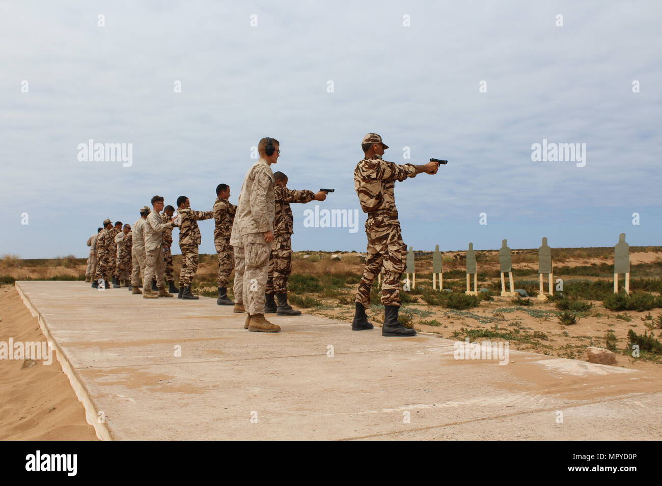 TIFNIT, Morocco - U.S. Marines instruct their counterparts from the ...