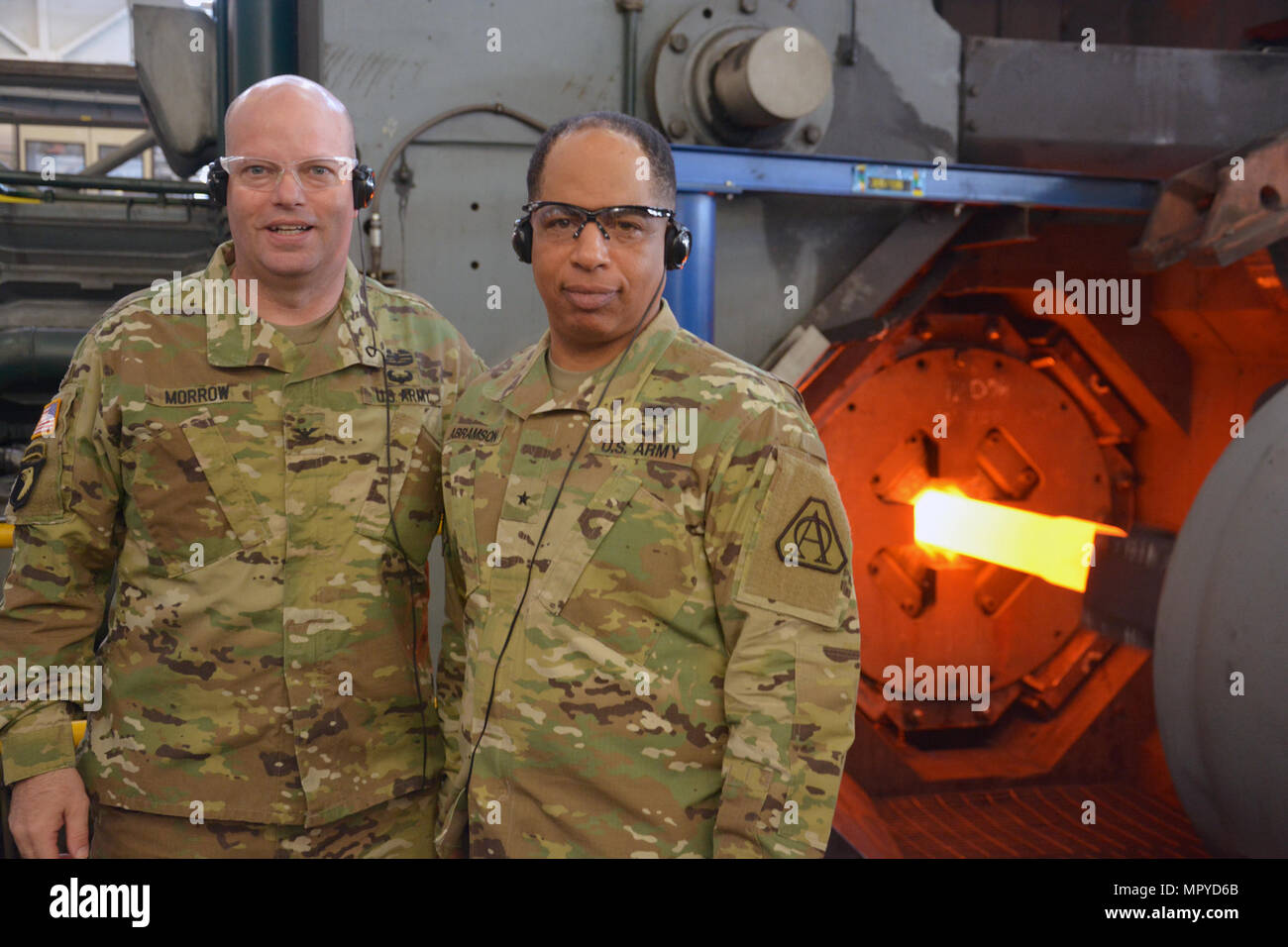 Watervliet Arsenal Commander Col. Joseph Morrow, left, with Brig. Gen ...