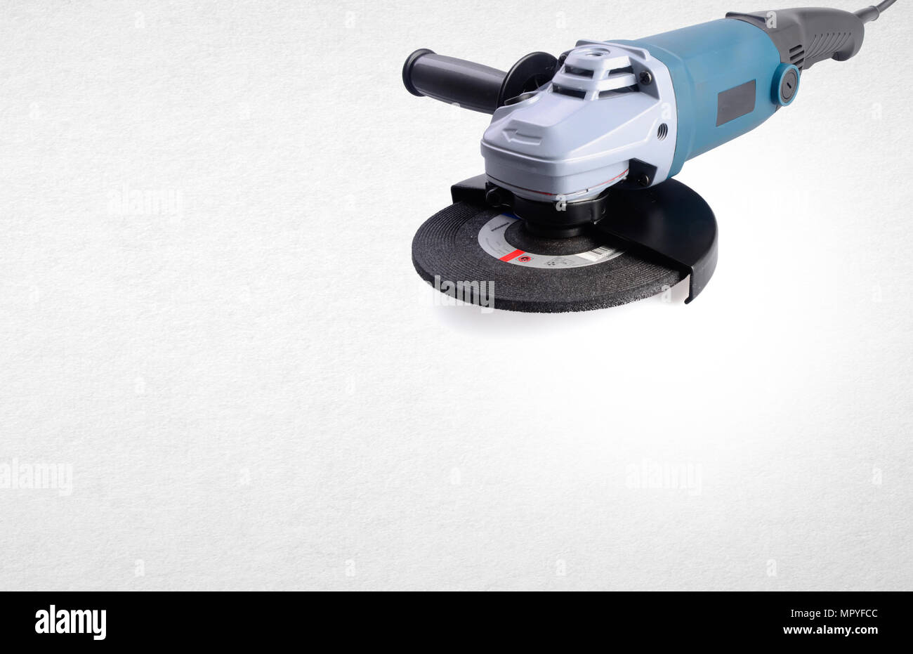 Electric grinder mechanic or angle grinder on background Stock Photo ...