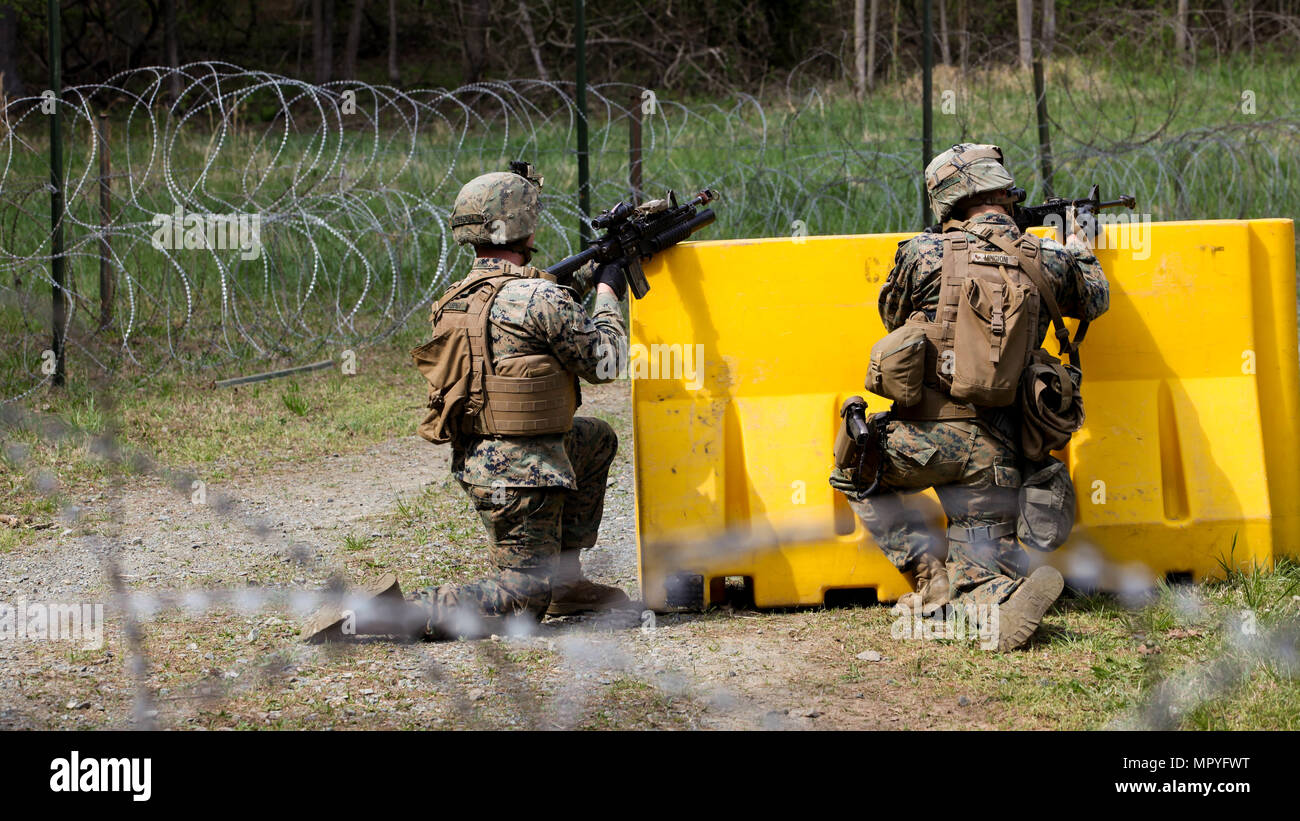 Marines with Company C, Fleet Anti-Terrorism Security Team, Marine ...