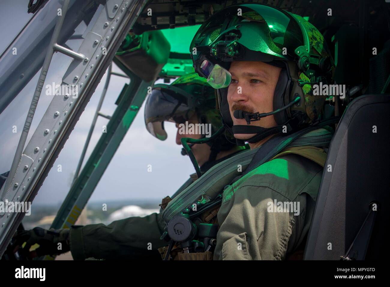 U.S. Marine Corps Capt. John McArthur, the airframes officer in charge ...