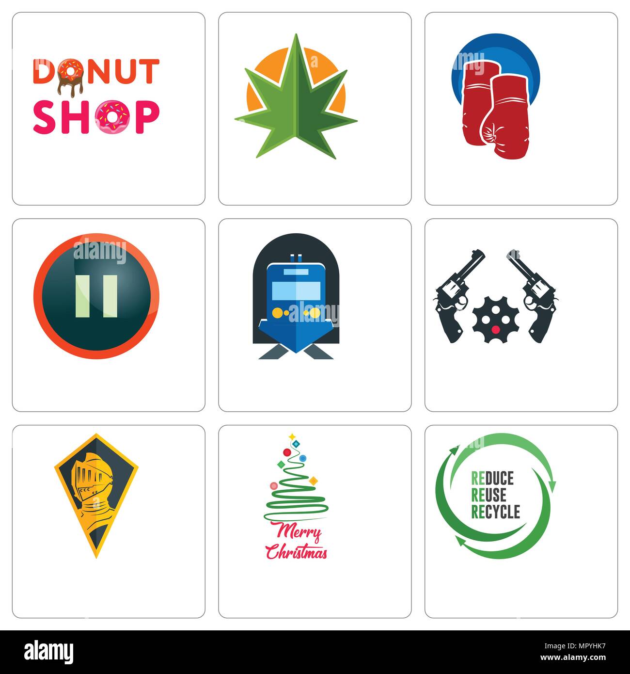 Set Of 9 simple editable icons such as uce reuse recycle, merry ... Set Of 9 simple editable icons such as uce reuse recycle, merry ...