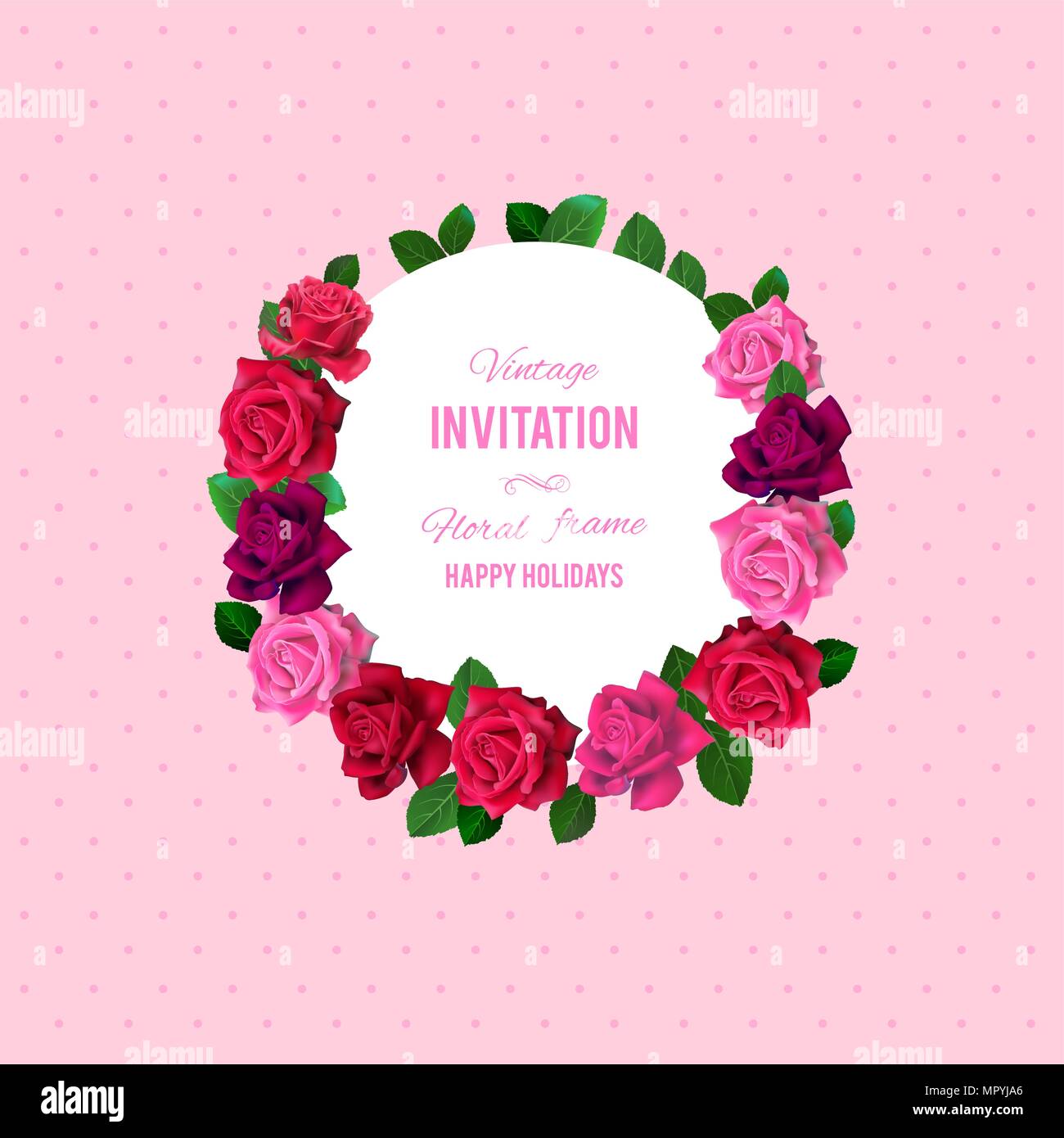 Vector rose flowers wedding Stock Vector Images - Alamy