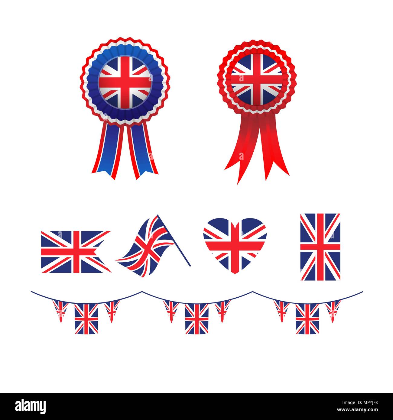 British flag design Cut Out Stock Images & Pictures - Alamy
