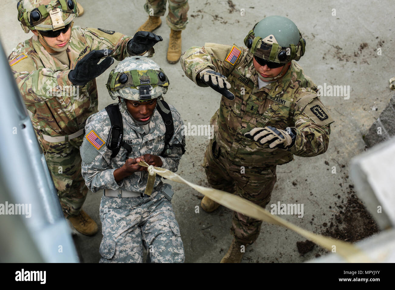 U.S. Army Sgt. Michael King, a CBRNE Specialist assigned to the 92nd ...