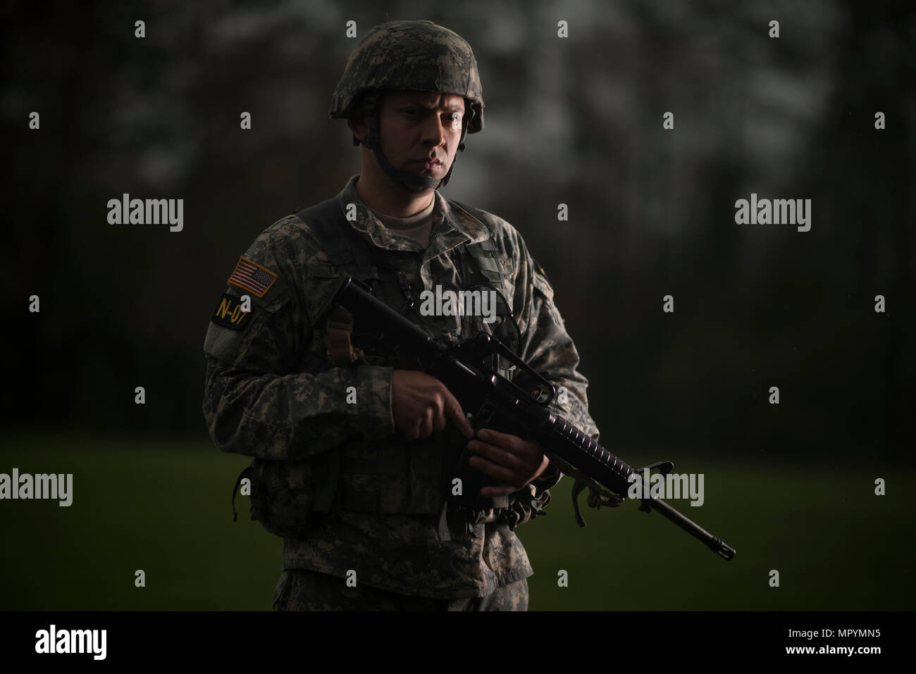 Vermont Army National Guard Sergeant Kevin Taylor poses for a portrait ...