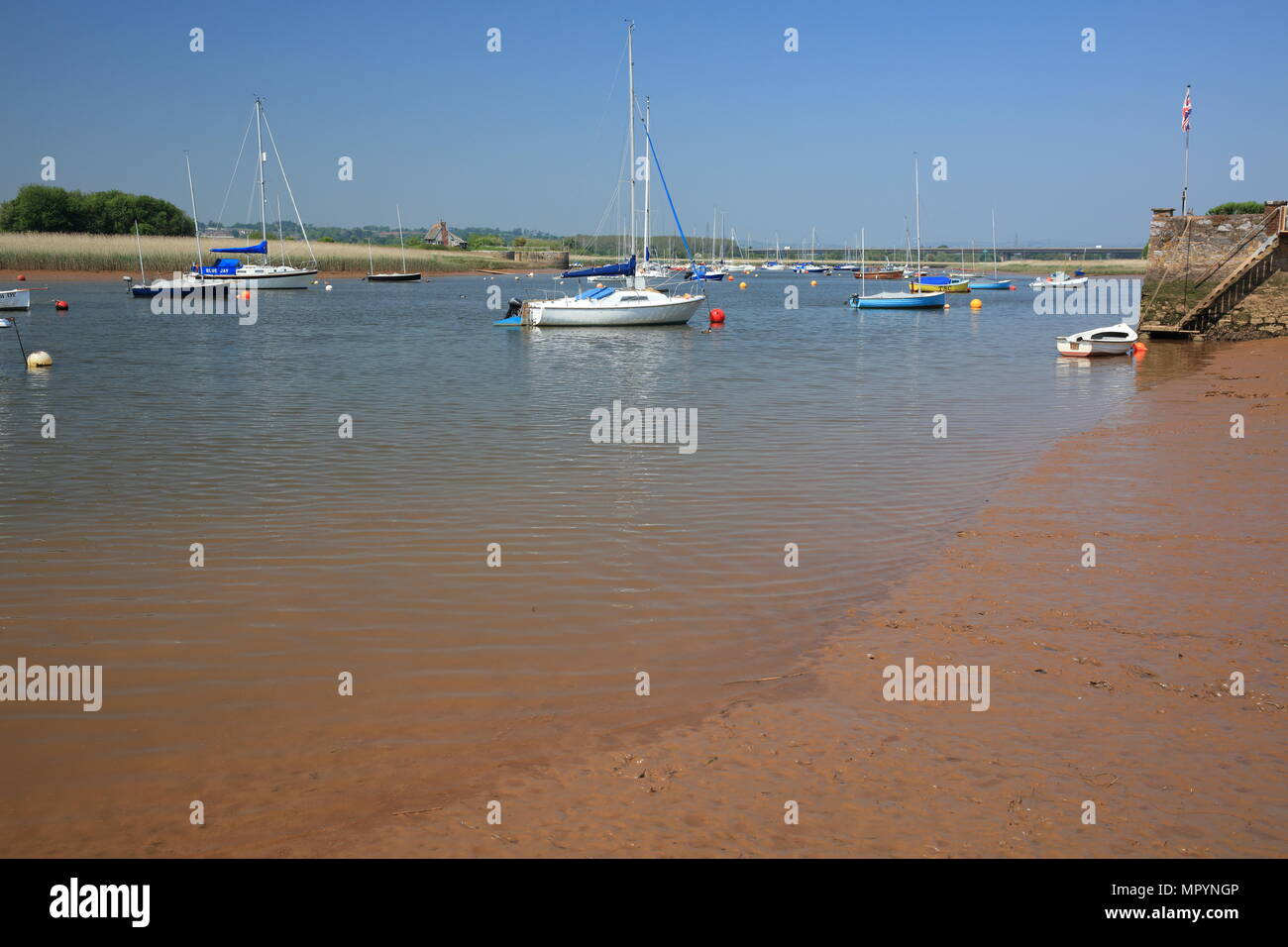 Topsham waterfront, Devon England, UK Stock Photo - Alamy