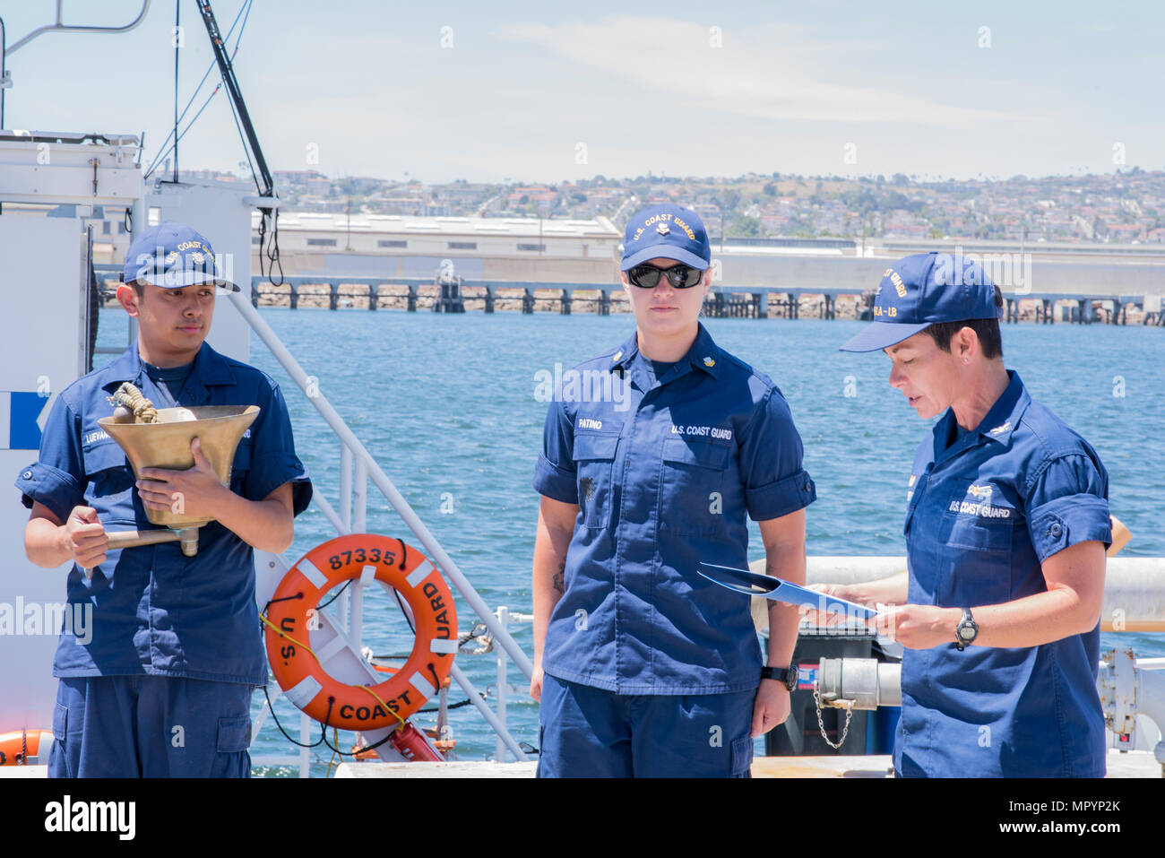 Petty Officer 2nd Class Kira Patino was awarded the permanent Coast ...