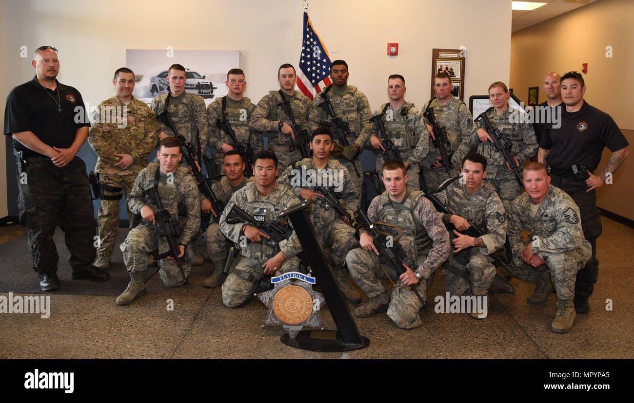 Members from the 460th Security Forces Squadron, the 302nd SFS and ...