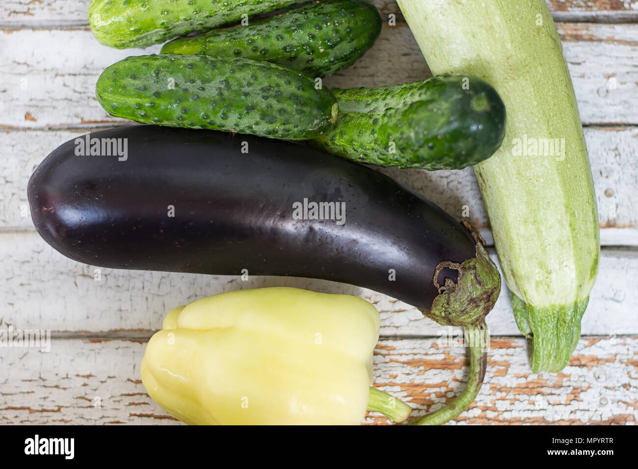 the close up of assorted fresh vegetables Stock Photo - Alamy
